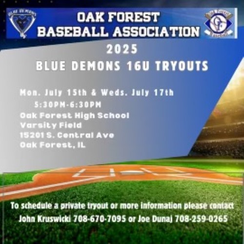 Oak Forest Baseball Association > Home